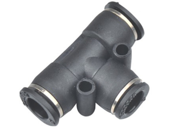PUT - C Equal Tee Plastic Pneumatic Tube Fittings SMC Mini Type Black ...